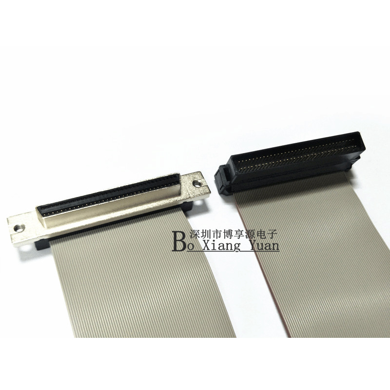 SCSI压线 68P 一端68P压母头 一端68P压全塑公头 长度10/20/30cm-阿里巴巴