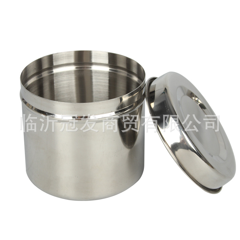 不锈钢留样盒 带盖冷藏食品罐 幼儿园食堂食物留样瓶-阿里巴巴