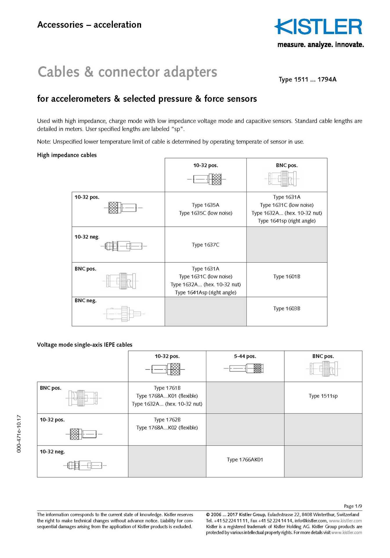 供应瑞士KISTLER(奇石乐）加速度传感器8763B-阿里巴巴