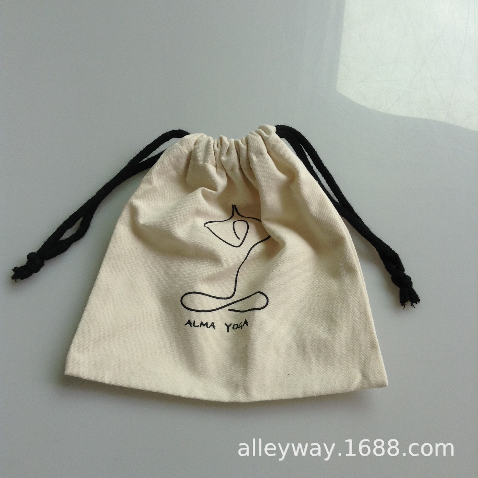 厂家加工棉布束口袋 抽绳袋 帆布收纳包可印logo-阿里巴巴