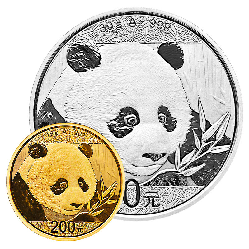 China Gold Coin 2018 Panda Gold and Silver Coin Commemorative Coin ...
