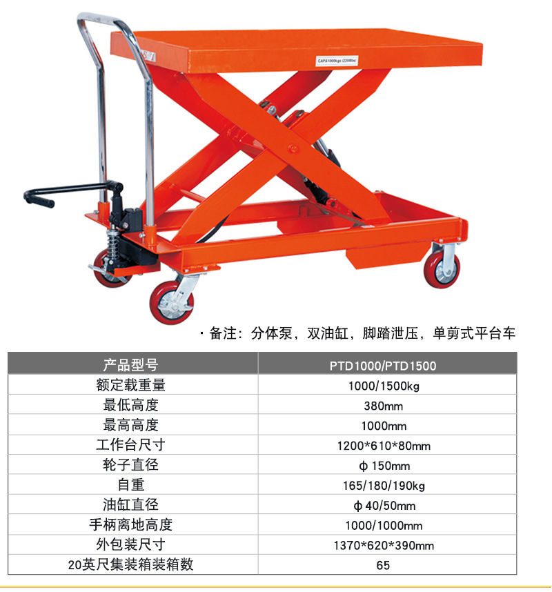 上海品牌手动液压平台车 液压升降平台车 模具装卸平台车-阿里巴巴