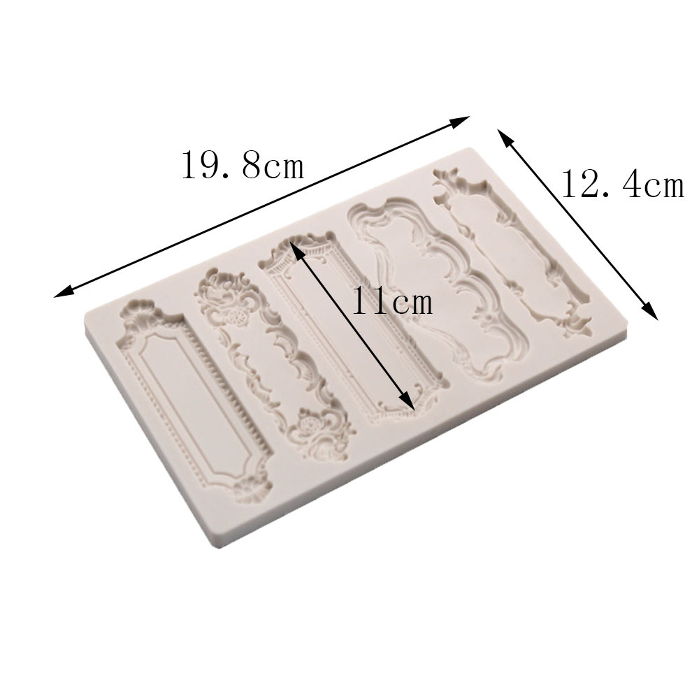 复古镜框翻糖硅胶模具，DIY软陶黏土滴胶造型工具 J143-阿里巴巴
