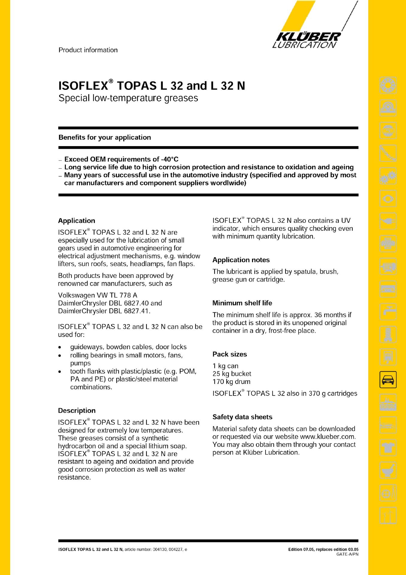 KLUBER ISOFLEX TOPAS L 32/克鲁勃L32高速低温轴承润滑脂-阿里巴巴