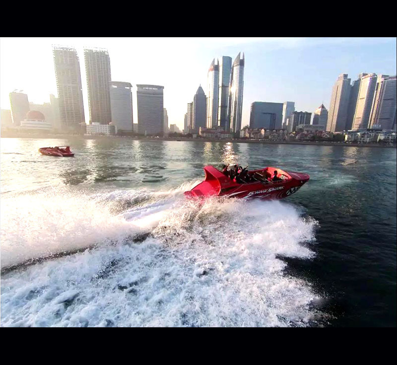 漂移艇喷射快艇动感飞艇新西兰飞鲨游艇旅游开发装备-阿里巴巴
