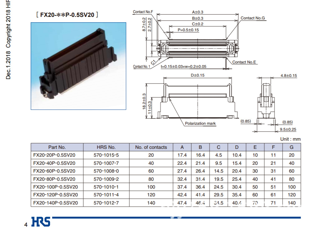 FX20-40P-0.5SV20 HRS广濑连接器 原装现货供应-阿里巴巴