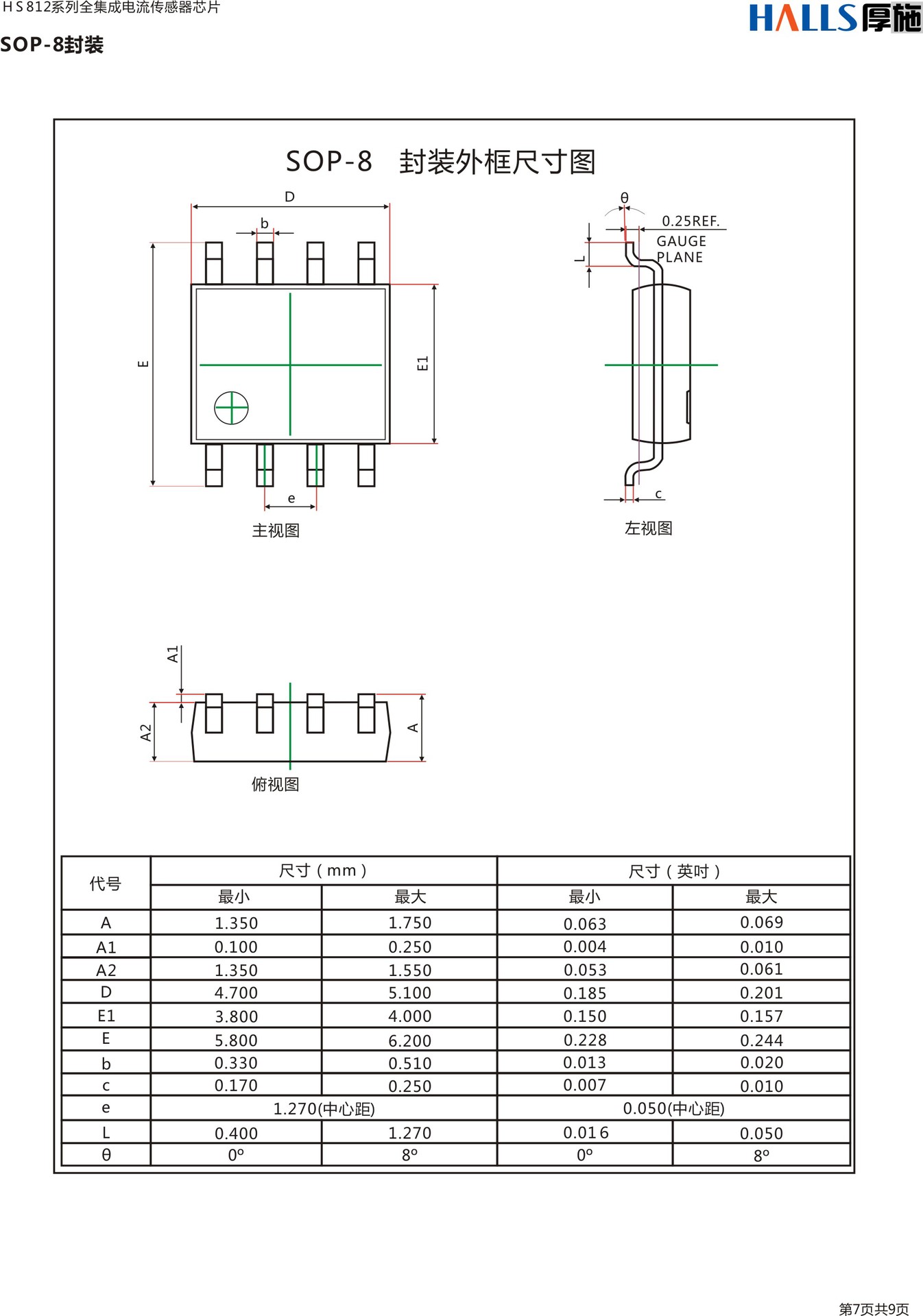 10A 20A 30A量程 HS812电流传感器，兼容ACS712，电流检测-阿里巴巴