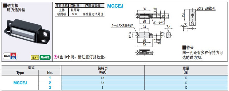 门碰HFU86-36/36A/36B 磁力扣MGCEJ1/2/3-阿里巴巴