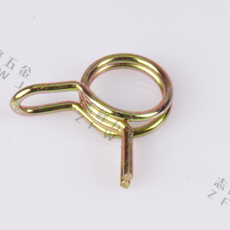 外贸货源 双钢丝弹簧 卡箍异形扭簧卡扣 五金双钩不锈钢弹簧-阿里巴巴