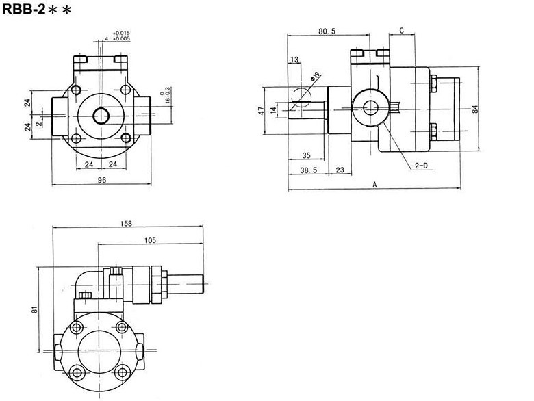 锐力rexpower 2HP-4-1.5KW RBB-3040Y 油泵电机组RBB-206Y-阿里巴巴