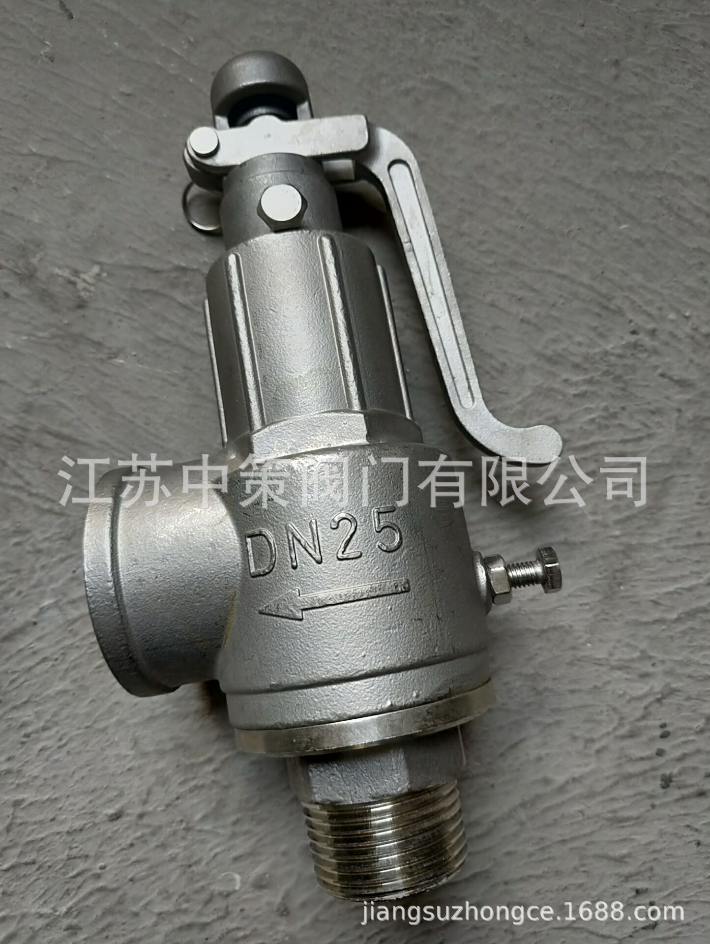 A28H全启式外螺纹安全阀 A28H-16C A28W-16P不锈钢弹簧式安全阀-阿里巴巴