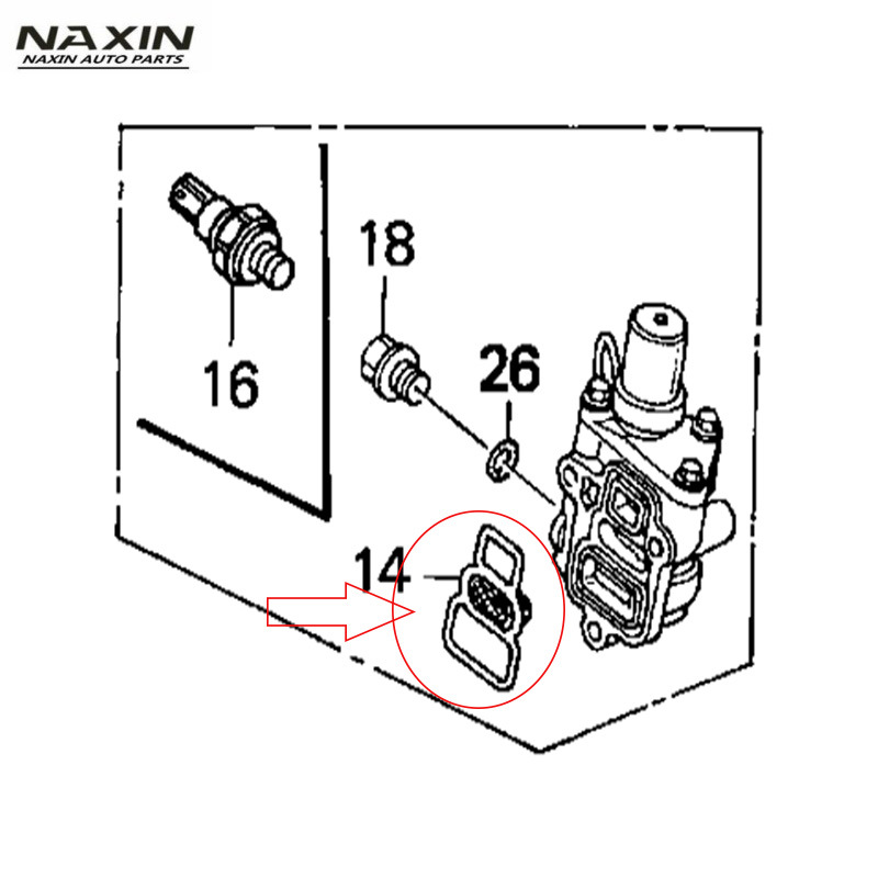 15825-P2M-005适用本田思域VTEC电磁阀滤网密封胶圈36172-P08-015-阿里巴巴