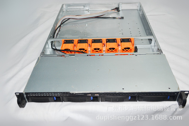 研弘磐1U机箱 1U 4硬盘位热插拨机箱 1U热插拔机箱 IDC拖管机箱-阿里巴巴