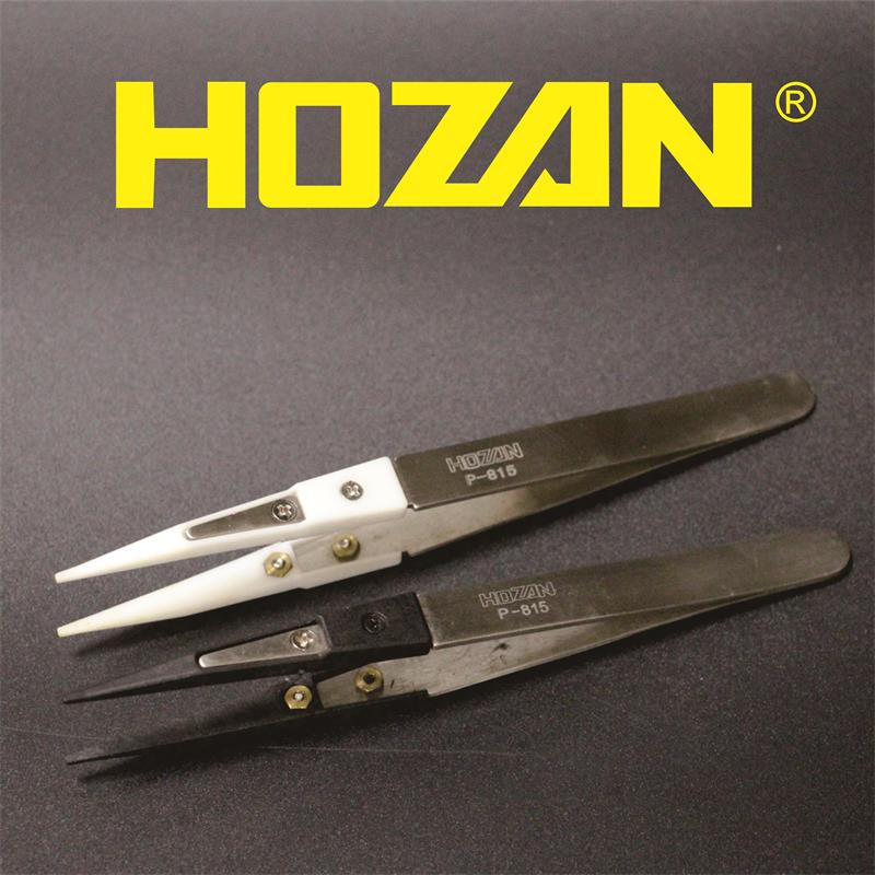 HOZAN户赞塑料头不锈钢镊子 tweezers防静电镊子 可换头金属镊子-阿里巴巴