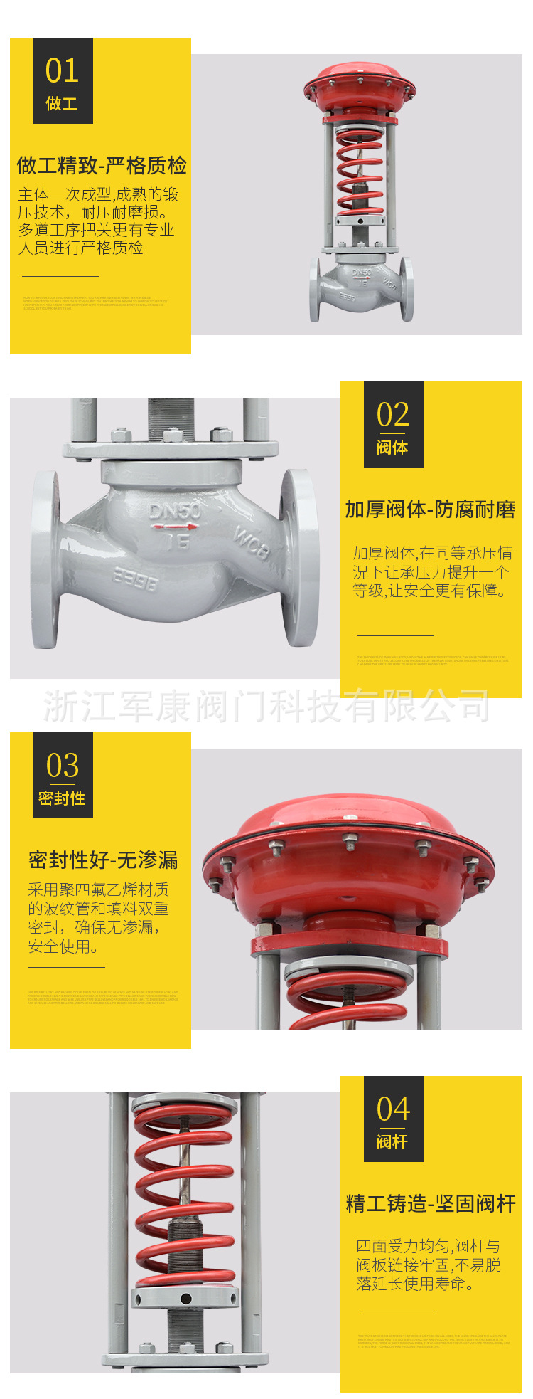 自力式调节阀ZZYP-16C DN20先导式蒸汽减压阀自力式压力调节阀门-阿里巴巴