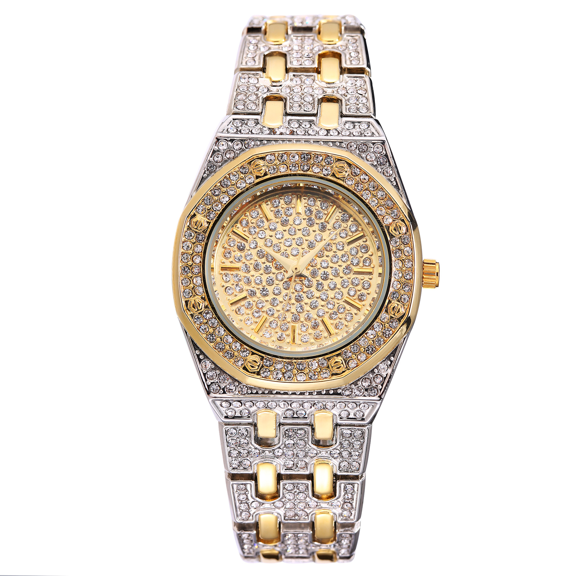 Fast selling hot sale fashion waterproof full diamond women's watch ...