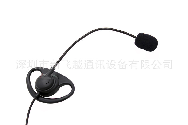 对讲机D型战术耳机 高级耳挂式 带手指PTT 泉盛宝峰手台 K头通用-阿里巴巴