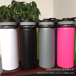 吸管盖运动太空水壶定制不锈钢运动保温杯户外渐变色hydro flask-阿里巴巴