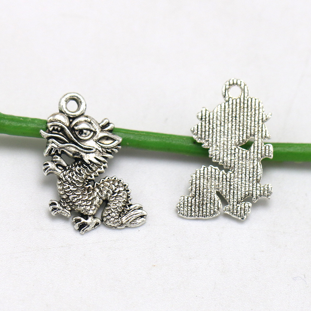 复古合金龙吊坠 项链手链配件 diy材料 合金饰品配件-阿里巴巴