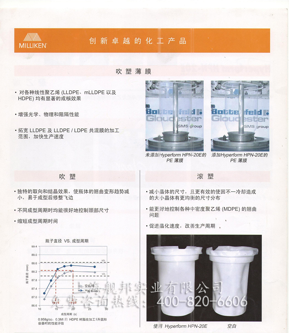 美国进口美利肯增透成核剂HyPerform HPN-20E提高聚乙烯PE透明度-阿里巴巴