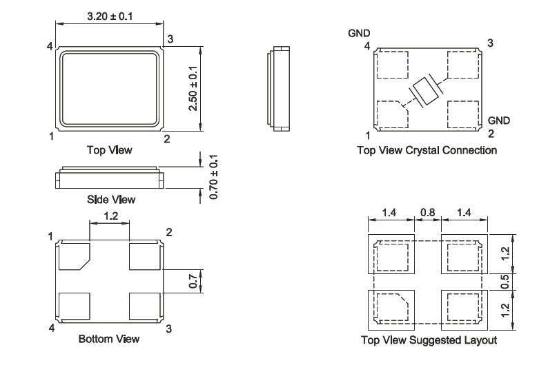 SX-3225 13MHZ 3225贴片无源晶振晶体3.2*2.5 13.000MHZ SIWAR-阿里巴巴