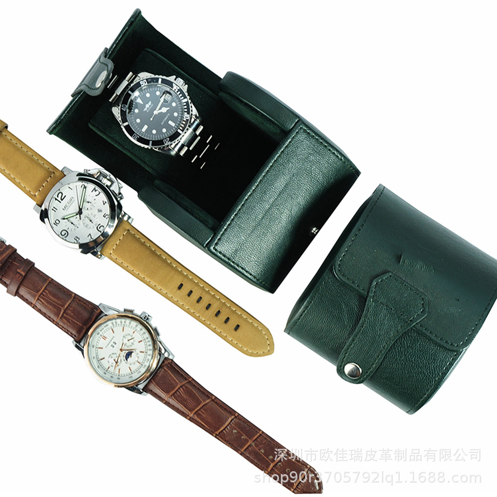 源头厂家订制单只装手表收纳盒 皮质首饰盒 PU手表展示盒-阿里巴巴