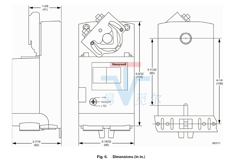 CN6110A1003 风闸执行器 霍尼韦尔honeywell 电动风门执行器 10Nm-阿里巴巴