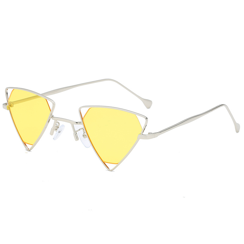 New Euro American punk personalized triangle Sunglasses men and women ...