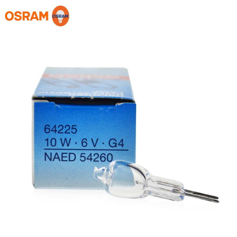 OSRAM欧司朗64225 6V10W G4手术无影灯投影仪灯泡卤钨灯-阿里巴巴