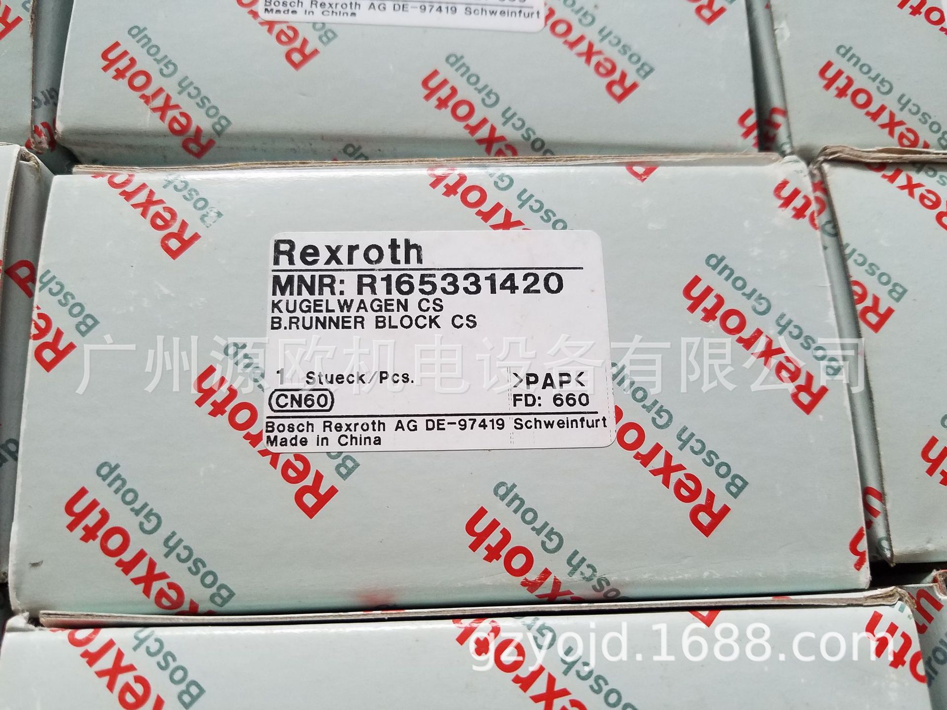 R165341420 原装德国REXROTH力士乐法兰型重载滚珠滑块R1653系列-阿里巴巴