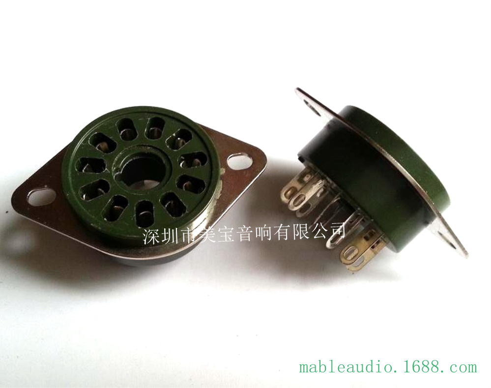 光电倍增管座E678-11A 电木镀锡11脚 GZS11-A 绿色带固定圈 焊接-阿里巴巴