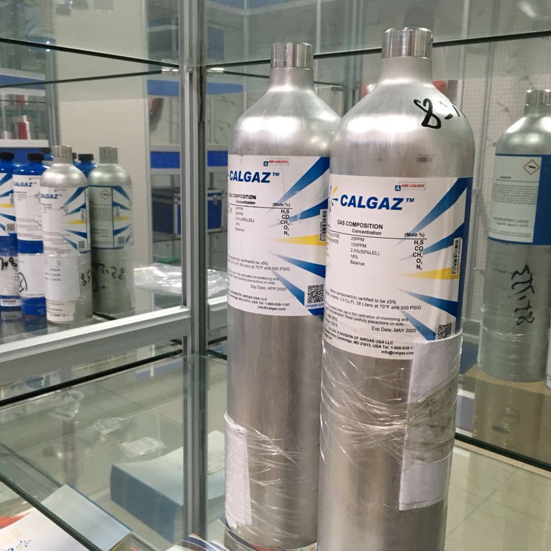 CALGAZ恺加船用标气铝瓶H2S/CO/CH4/O2/N2四合一标准气体2AL 8AL-阿里巴巴
