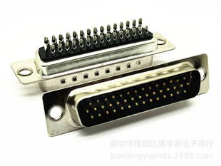 DB44公头 HDB44针 插头 焊线式 串口VGA接头D-SUB连接器44芯公座-阿里巴巴