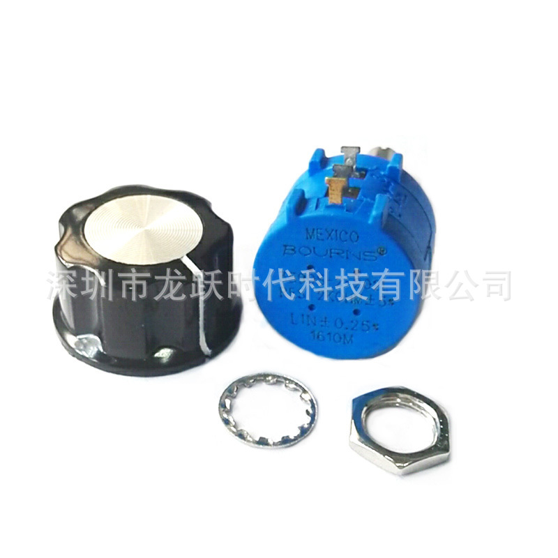 精密多圈可调电位器3590S加旋钮大功率可调电阻滑动变阻器加帽子-阿里巴巴