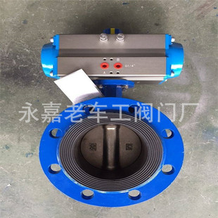 GT法兰气动蝶阀 D641X-10 DN200 耐油软密封蝶阀 衬胶电动蝶阀-阿里巴巴