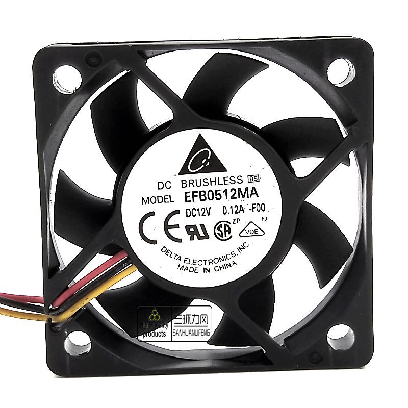 台达5010 5cm EFB0512MA DC:12V 0.12A三线变频器测速散热风扇-阿里巴巴