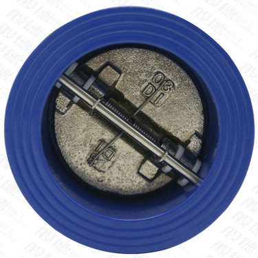 蝶式止回阀DH77X-16双瓣式逆止阀单向阀球铁对夹式止回阀 DN100-阿里巴巴