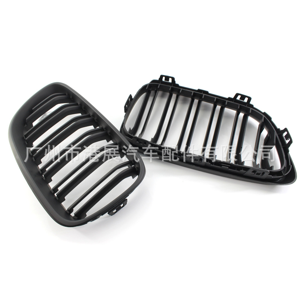 批发供应适用于14-18年宝马2系F22中网 改装哑黑双线中网格栅-阿里巴巴