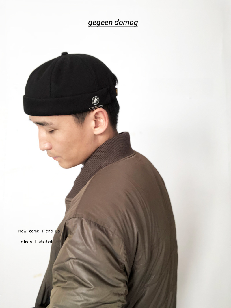 现货瓜皮水手帽原创潮牌流氓雅痞个性无檐miki hat地主帽厂家批发-阿里巴巴