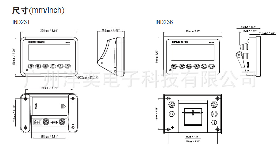梅特勒-托利多IND236称重显示仪表,IND236称重终端-阿里巴巴