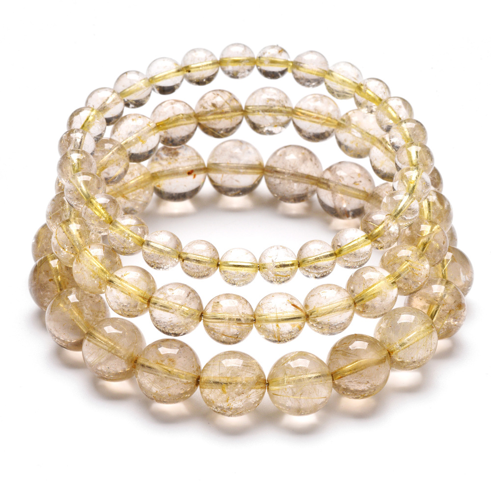 Foreign Trade New S925 Silver Gold Crystal Single Ring Bracelet Female ...
