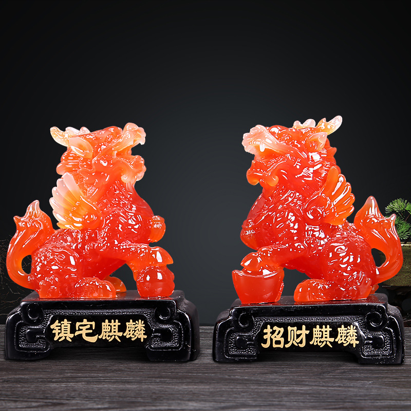 Kirin Lucky Decoration Large Pair Opening Housewarming New House Kirin ...