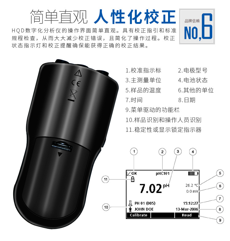 美国哈希HQ2100便携式多参数水质分析仪 HQ1130系列荧光法溶解氧-阿里巴巴