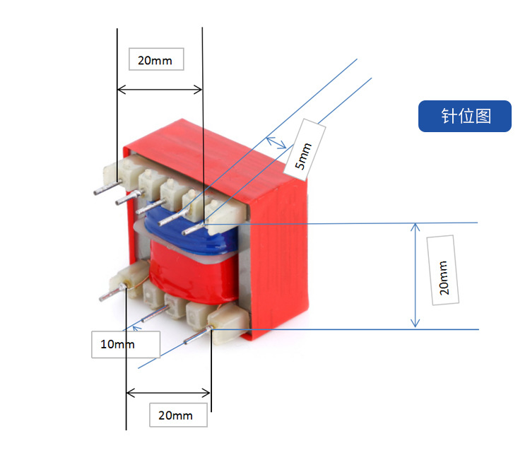 EI28*12 220V转6V 7.5V 9V 12V 15V 18V 24V 插针式变压器1W-阿里巴巴