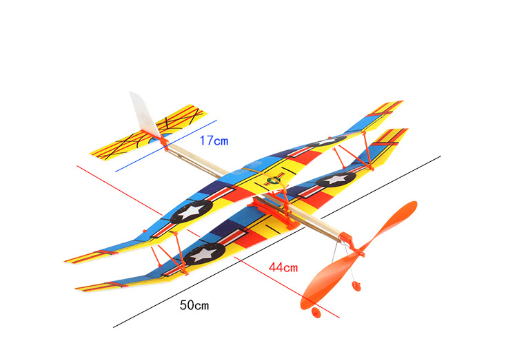 Wholesale airplane assembled rubber band airplane model toy tianchi ...