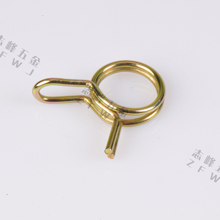 外贸货源 双钢丝弹簧 卡箍异形扭簧卡扣 五金双钩不锈钢弹簧-阿里巴巴