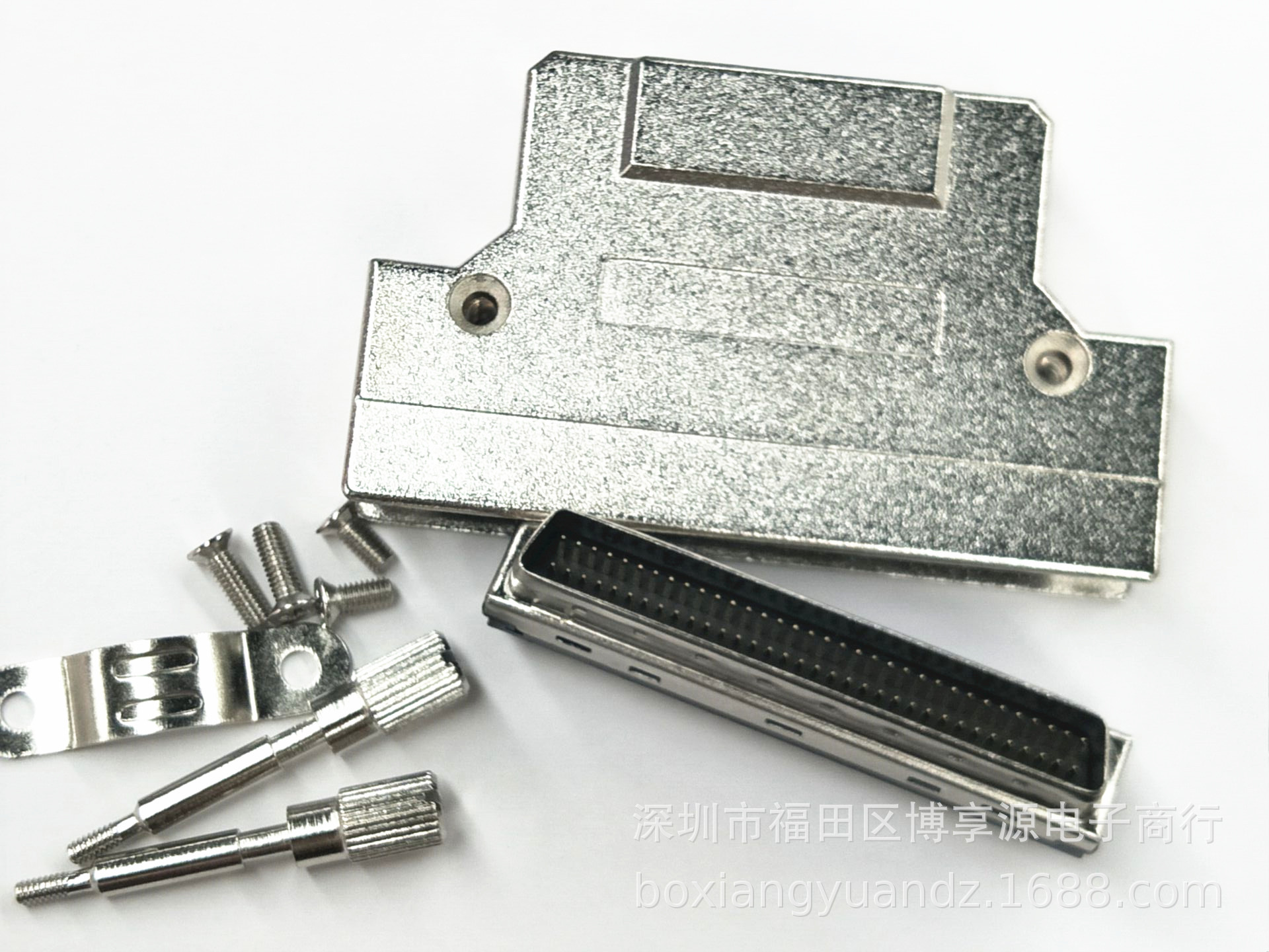 SCSI-68P 公头 68针 DB型 HDB68P 68芯 焊线式 铁壳带螺丝 接插件-阿里巴巴