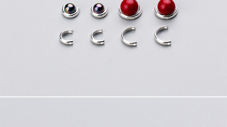 银配件批发 S925银素银U形半圆银圈隔珠DIY手工饰品配件S0643-阿里巴巴