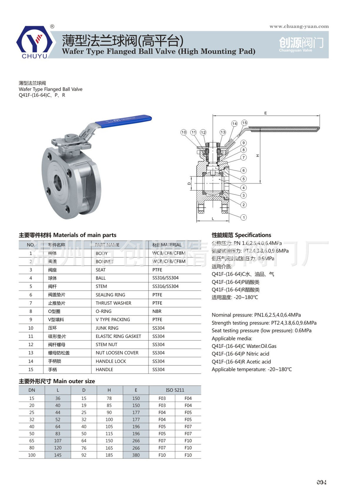 创源阀门供应 Q71F薄型对夹球阀 带平台不锈钢碳钢硅溶胶电动气动-阿里巴巴