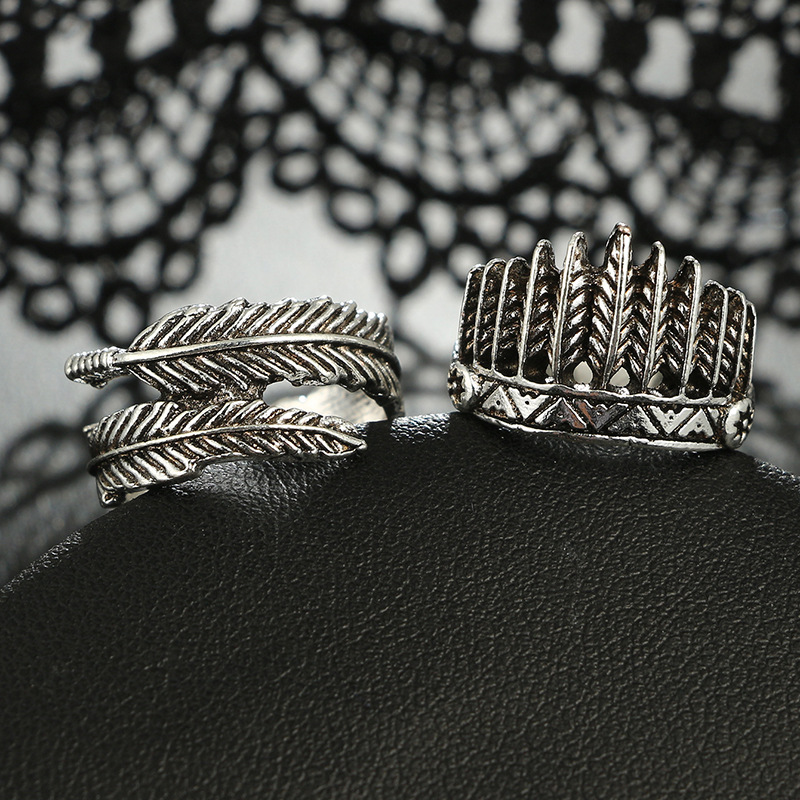 Alloy Simple Geometric Ring Alloy NHGY2181Alloy